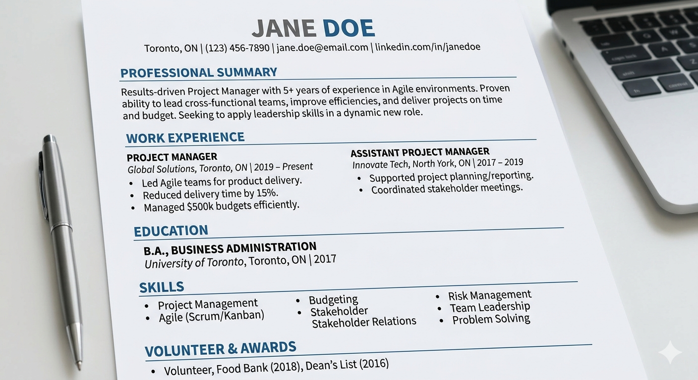 Canadian Resume Format 2026 — Templates, ATS Tips & Examples for Newcomers