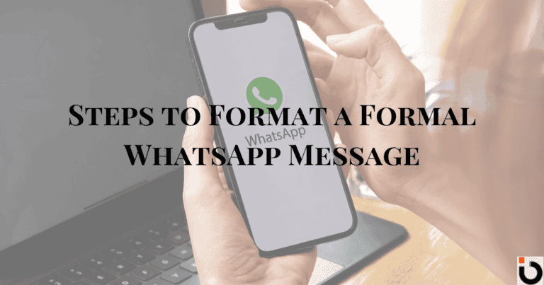 How to Send a Formal Message on WhatsApp? (like Pro) - Interview Cracker