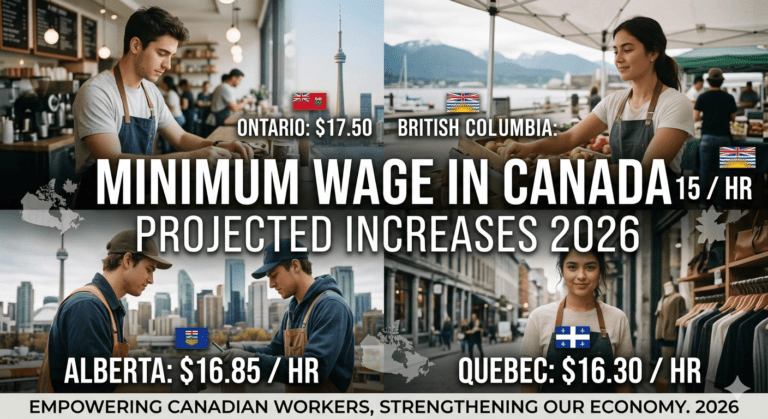 Minimum Wage in Canada 2026 - Salary Guide by Province, Profession ...